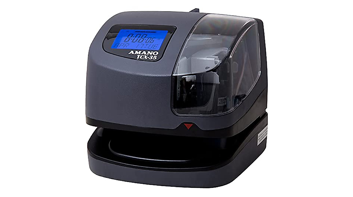 AMANO TCX-35 Time Clock & Date Stamp for Work Hours