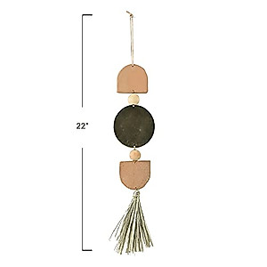 Main + Mesa Terracotta and Metal Wall Hanging