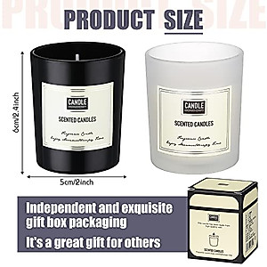 MTLEE 24 Pcs Candles for Home Scented Candles Gift Set for Women Bulk 8 Long Lasting Aromatherapy Jar Candle Soy Wax Candles for Teacher Birthday Thanksgiving Anniversary (Fresh Scent, Elegant Style)