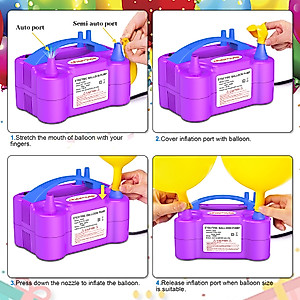 Chamvis Balloon Pump Electric, 110V 600W Balloon Pump Inflate, Air Pump for Balloons: Balloon Blower Machine for Fast and Easy Filling Balloons