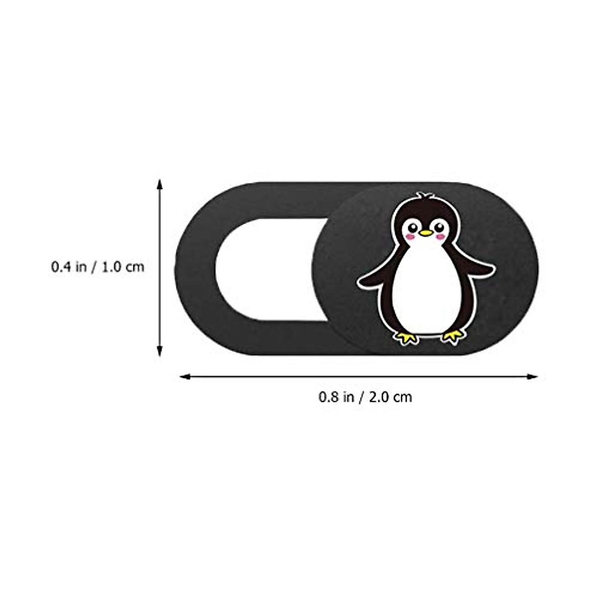 OSALADI Laptop Camera Cover Slide 6Pcs Laptop Camera Cover Slide Penguin Webcam Cover Camera Slide Blocker for PC Computer Smartphone Tablet Webcam Cover