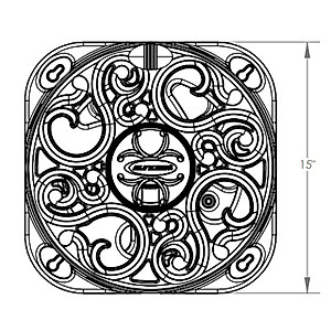 Suncast Sidewinder Side Scroll 60 Foot Hose Capacity Resin Decorative Wall Mount Hose Reel, Bronze (4 Pack)