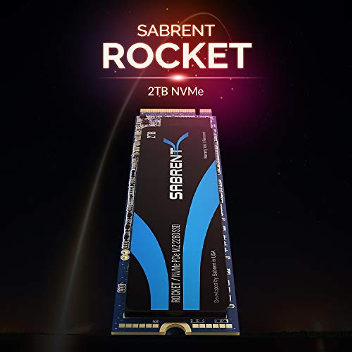 SABRENT 2TB Rocket NVMe PCIe M.2 2280 Internal SSD High Performance Solid State Drive (SB-ROCKET-2TB)