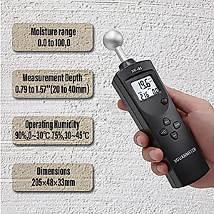 XG-01 Pinless Moisture Meter for Non-Destructive Moisture Detection in Drywall, Wood, and Masonry-Spherical sensor