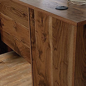 Sauder Clifford Place Executive Desk, Grand Walnut finish
