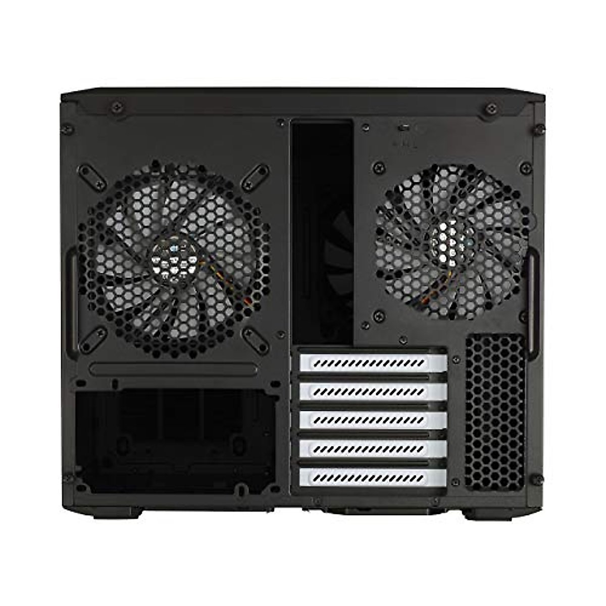 Fractal Design Node 804 - Black - Cube Compact Computer Case - mATX - High Airflow - Modular Interior - 3X Fractal Design Silent R2 120mm Fans Included - USB 3.0 -Window Side Panel