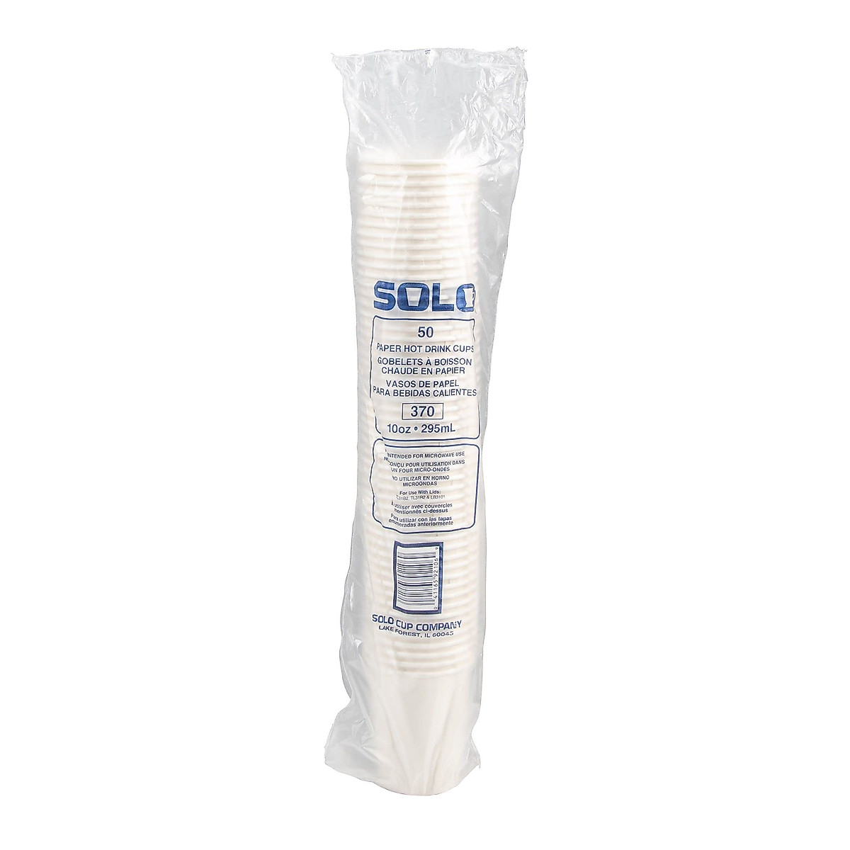 Solo 370W-2050 10 oz White SSP Paper Hot Cup (Case of 1000)