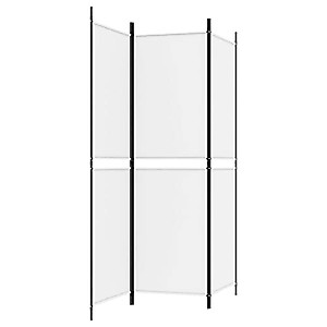 3-Panel Room Divider White 59.1"x70.9" Fabric,Folding Screens Room Dividers Privacy Screen Portable Suitable forHome Office Restaurant Bedroom