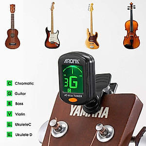Guitar Accessories Set 9 Pieces Guitar Tool Kit Including Guitar Capo, Tuner, String Winder, Guitar Picks, Guitar Bones Pick Holder for acoustic electric guitar player