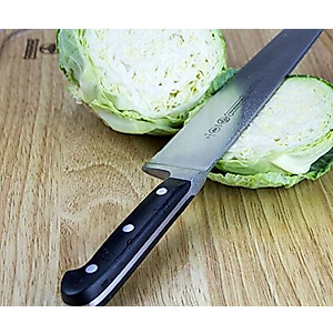 Mundial 5100 Series Black Cooking Knife, 10-Inch Chef's Knife, Polycarbonate Handle, for meat and vegetables, Fully Forged Carbon Stainless Steel