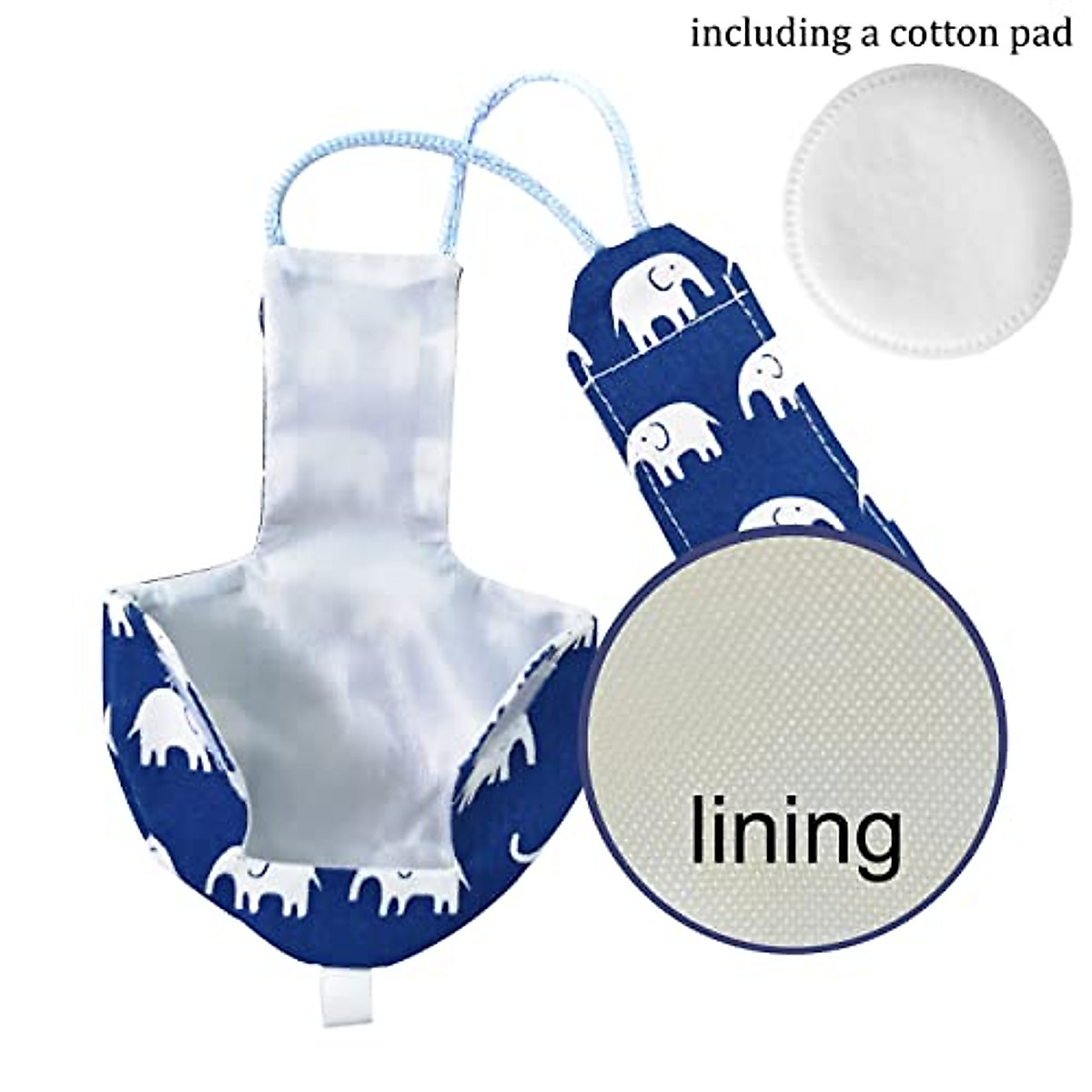 VANFAVORI Bird Diaper Harness Flight Suit Clothes with 80 Inch Flying Leash for Parrots Cockatiel Pet Birds Including A Cotton Pad, S Size, Elephant