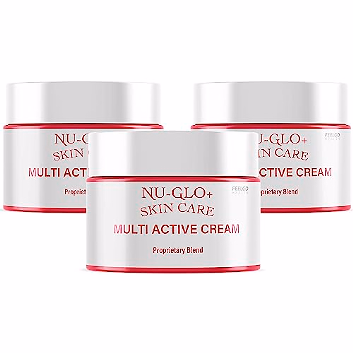 feelgo 3 Pack - Nu-Glo Skin Cream - Nu GLo Anti-Aging, Nu-Glo, Nu-Glo Cream, Nu Glo, Nuglo, Nuglo SkinCare, Nu Glo Anti-Wrinkle, Nu-Glo Cream, Skin Care for Face and Eye Cream Moisturizer For 3 Month