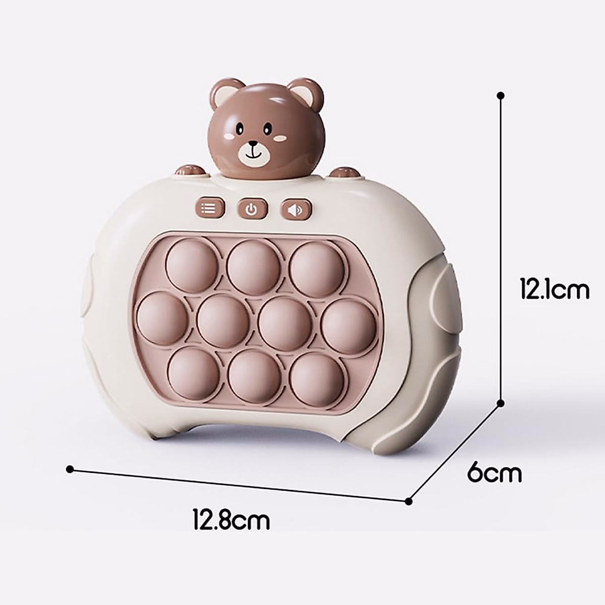 Fiopet Cool Pocket Game for Kids, 2023 New Quick Push Bubble Competitive Console Series, Children's Decompression Breakthrough Puzzle Machine, Sensory Fidget Stress Relief Toys (Rabbit)