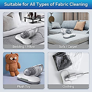 TASVAC Bed Vaccum Cleaner, Mattress Vacuum, Corded 2-in-1 Handheld Vacuum for Bed with 15Kpa Strong Suction and Low Noise, Vacuum of Bed Mattress Sofas, Pet Hair and Carpets