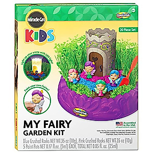 Creative Kids Miracle GRO Fairy Garden DIY Magical to Plant, Grow and Decorate Including LED Bedside Night Light! - Growing Kit & Your Own Gift Age 6+, Multicolor (62851)