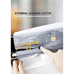 MegaWise Powerful and Compact Vacuum Sealer Machine One-Touch Automatic Food Sealer