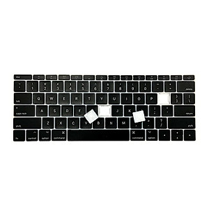 Willhom Keyboard Keys Keycap US Layout Set Replacement for MacBook Pro Retina Late 2016-Mid 2017 13" A1708 A1706 15" A1707 and MacBook 12" 2017 A1534