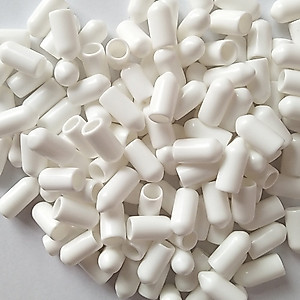 YEJI 50 Pcs 1/4" (External Diameter) White Screw Thread Protectors