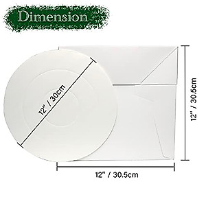GylSun 3 Sets Cake Boxes 12x12x12'' and Cake Board sets