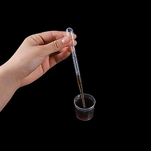 AGCFABS 20-200Pcs 0.2-3ML Plastic Disposable Pipettes Squeeze Transfer Pipettes Dropper for Silicone Mold UV Epoxy Resin Jewelry Making (100pcs, 0.2ml)