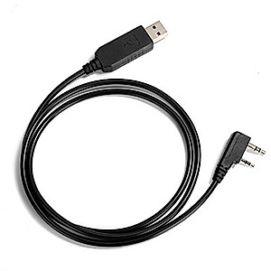 Radioddity PC001 FTDI USB Programming Cable, Plug and Play, Compatible with Windows 7/8/10/11, Most Analog Two Way Radios with 2-Pin K Plug
