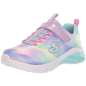Skechers Unisex-Child Coastline Sneaker, Lavender/Multi, 2 Little Kid