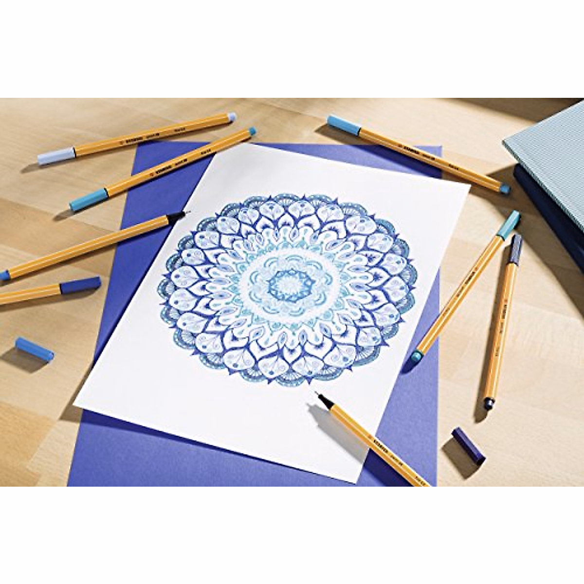 STABILO Fineliner point 88 Rollerset of 25 Assorted Colours incl 5 neon Colours