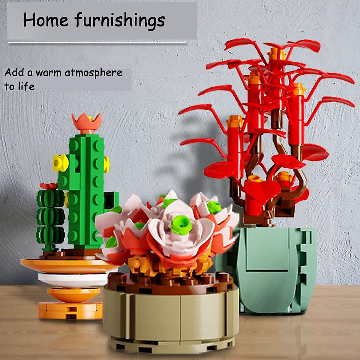 Blind Box Toys , Flowerpot Building Blocks , Mystery Boxes Assembling Toys, Create Have Fun Building Block Decorate Gift