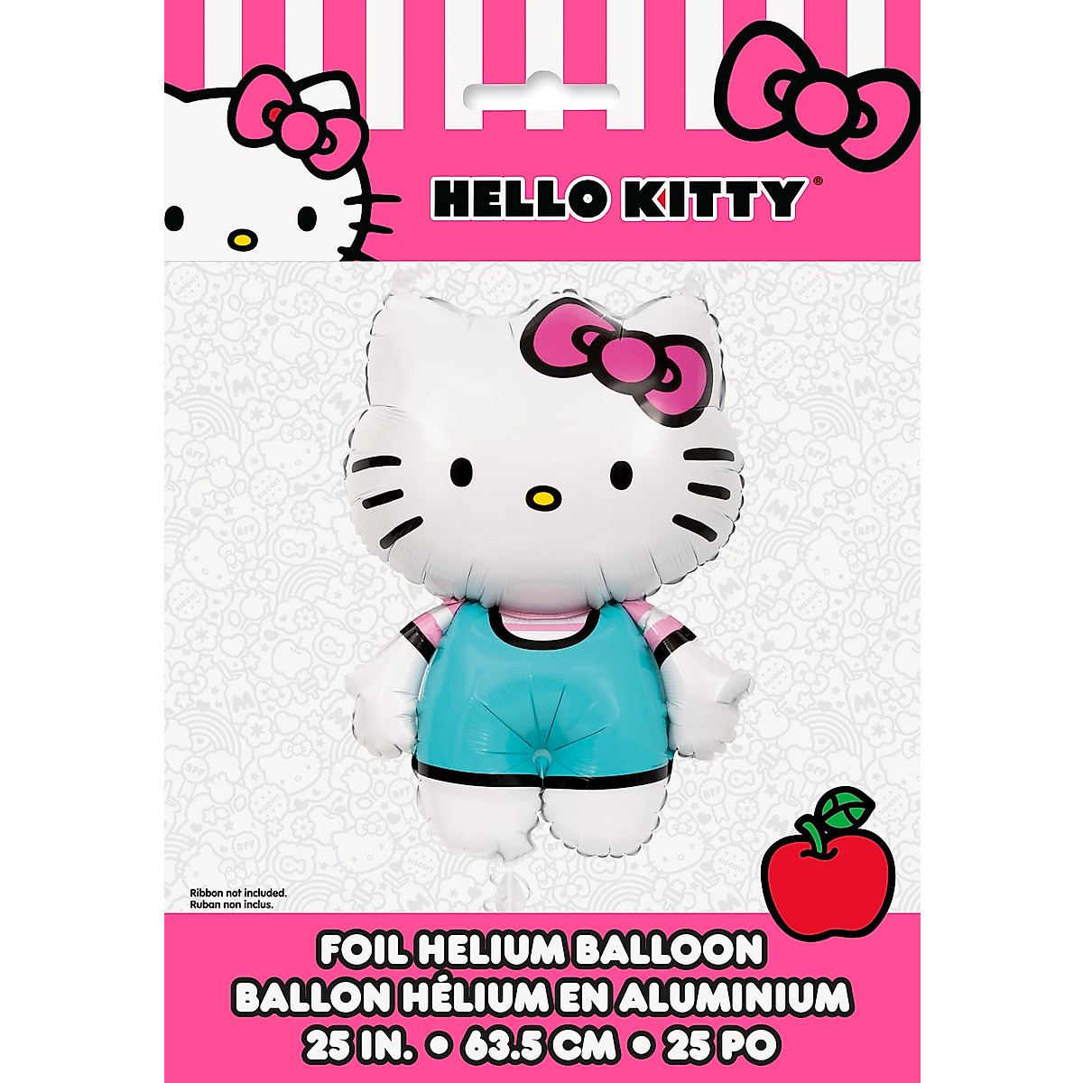 Large Hello Kitty Balloons | 3 Pack | Sticker | Hello Kitty Birthday Decorations and Party Supplies | 25" Hello Kitty, 28.75" Cinnamoroll, 22.75" My Melody