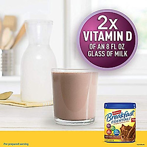 Carnation Breakfast ESSENTIALS Chocolate Powder, 17.7-Ounce Jar (Pack of 3)