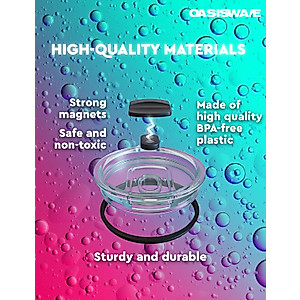 20 oz Tumbler Lid, Magslider Lid Compatible for YETI 20 oz Tumbler,10/24 oz Mug and 10 oz Lowball,Travel Spill Proof Cup Lids Covers with Magnetic Slider Replacement Lid,BPA Free （2 Pack）