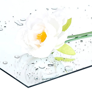 Smartchoices Full Length Wall Mirror Tiles, 14'' x 4PCS Adhesive Mirror Tiles, Frameless Full Body Glass Mirror for Bedroom Living Room Dorm Home Gym