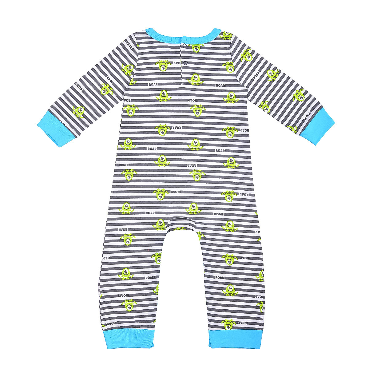 Disney Baby Monsters Inc Mike and Sully Coveralls, Blue, 6 Months (Pack of 3)