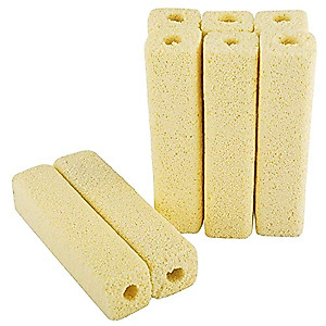 RealPlus 6.2" Long Large Aquarium Filter Media, 30pcs Ceramic Bio Media Blocks for Sump Tank Pond Fish Tank
