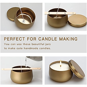 8oz Candle Tins 24 Pieces,Candle Jars Candle Containers with Lids, 8 oz, for Candles Making, Arts & Crafts, Storage, and Gifts (Black 12PCS+Gold 12PCS)