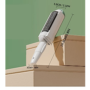 Marchul Pet Hair Remover - Reusable Cat and Dog Hair Remover for Furniture, Couch, Carpet, Car Seats and Bedding - Eco-Friendly, Portable, Multi-Surface Lint Roller & Animal Fur Removal Tool(Green)