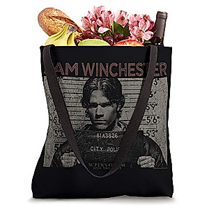 Supernatural Sam Mug Shot Tote Bag