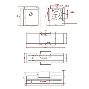 Linear Actuator, Aluminum Alloy Linear Actuator Slide with High Performance for Precise Positioning for Engineer (KCBX1605)