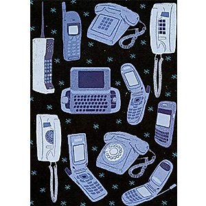 Designer Greetings Eleven Phones : Old Rotary Style to Cell Funny/Humorous Birthday Card