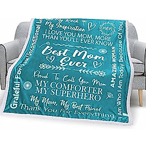 Luxe Extreme Mom Blanket, for Mom, Birthday Gifts for Mom from Daughter or Son, Best Mom Ever Gift Blanket, Mom Gifts for Mother's Day, I Love You Mom Unique Birthday Gift