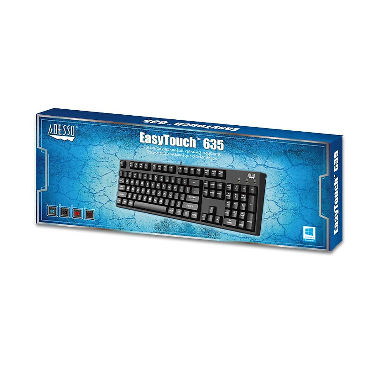 Adesso AKB-635UB- Easy Touch 635 - Full Size Mechanical Gaming Keyboard