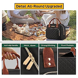 Buringer HOMESPON Lunch Bag for Woman Man Insulated Lunch Box Tote Bag for Work Picnic or Travel
