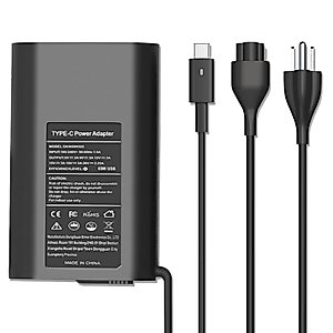 65W USB Type C AC Power Adapter Laptop Charger for Dell XPS 13 9380 9370 9365 9360 9350, Latitude 7370 7280 7480 5480 7275 5290 7490 Dell LA65NM170, 2YKOF, Dell XPS 12 9250, Dell Latitude 12 7275
