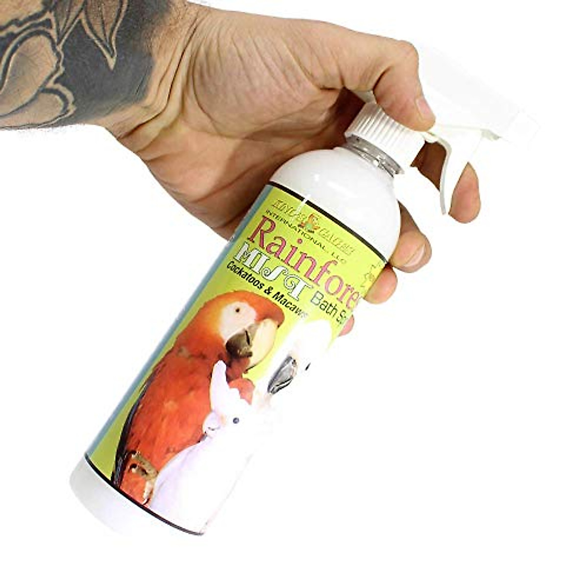 Kings Cages Rainforest Mist Bath Spray for Cockatoos & Macaw 17oz