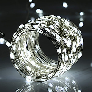 Joomer Solar String Lights Outdoor Waterproof, 2 Pack Extra-Long 72ft 200 LED Solar Fairy Lights with 8 Modes, Copper Wire Solar Lights Outdoor for Tree, Patio, Garden, Party Decoration(White)