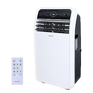 Shinco 12,000 BTU Portable Air Conditioner, Portable AC Unit with Built-in Cool, Dehumidifier&Fan Modes for Room up to 400 sq.ft, Room Air Conditioner with Remote Control, 24 Hour Timer, Installation Kit