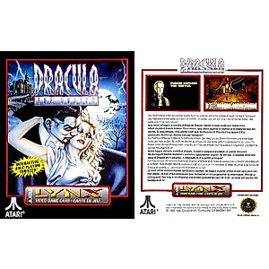 Dracula the Undead Game for Atari Lynx