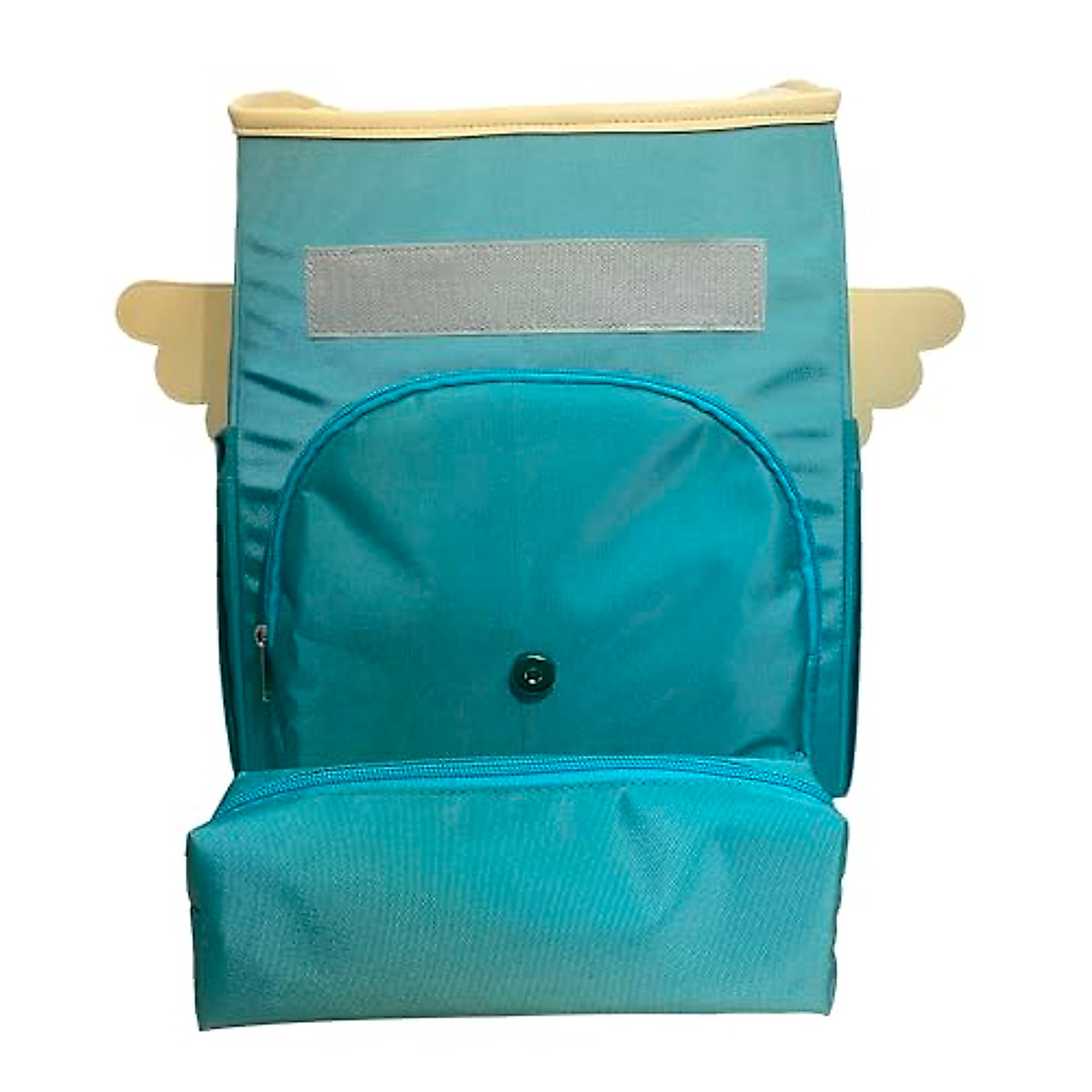 paerma Boys Backpack For School, 14 Inch, Plush With 3D Wings & Cartoon Prints, Adjustable Straps & Padded Back, Lightweight Bag for Kids, School or Travel