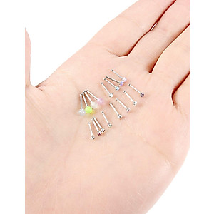 Goerhsjie Nose Studs Nose Rings Nose Ring Nose Piercings Nose Rings Studs Nose Rings for Women Nose Piercing Jewelry Nose Stud Surgical Steel Nose Ring Nose Piercing Nose Studs for Women Nose Jewelry