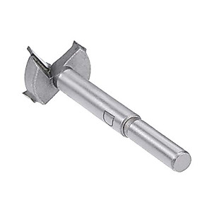 uxcell Forstner Drill Bits 24mm, Tungsten Carbide Wood Hole Saw Auger Opener, Woodworking Hinge Hole Drilling Boring Bit Cutter, 2pcs (Gray)